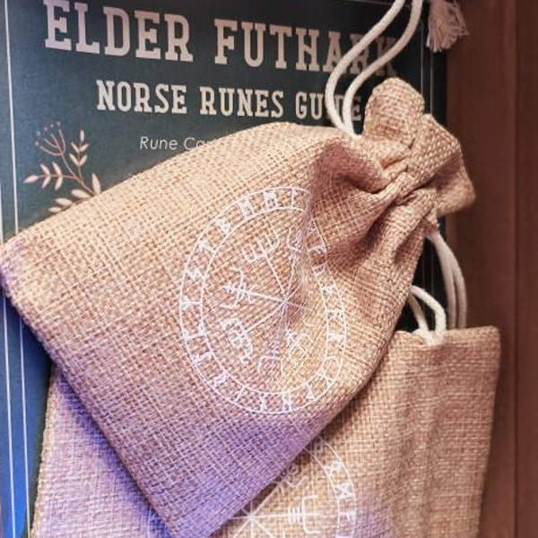 Rune Stones Gift Set Includes 21 Page Guide Book and Free Bag ...