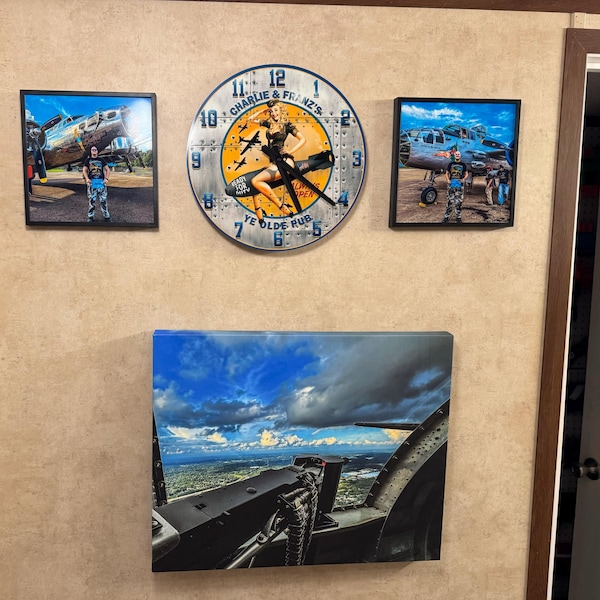 Old School Garage Wall Clock, Vintage Style Garage Clock, Custom Garage ...