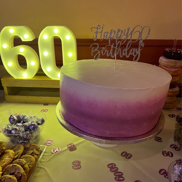 ANY NUMBER 60th Birthday Confetti 1 Inch Adult Party Glitter 60th ...