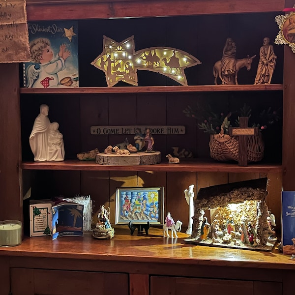 Nativity Shooting Star Light up Box - Etsy