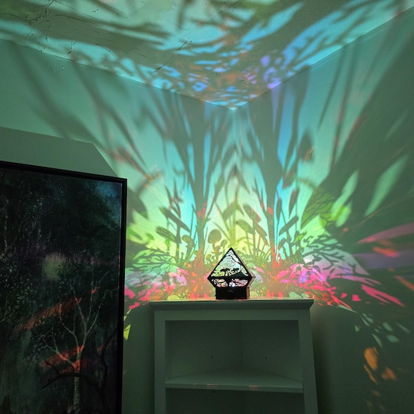 Nouveau Desk Lamp: an LED Mood Light for Wall Decor and Casting Shadows ...