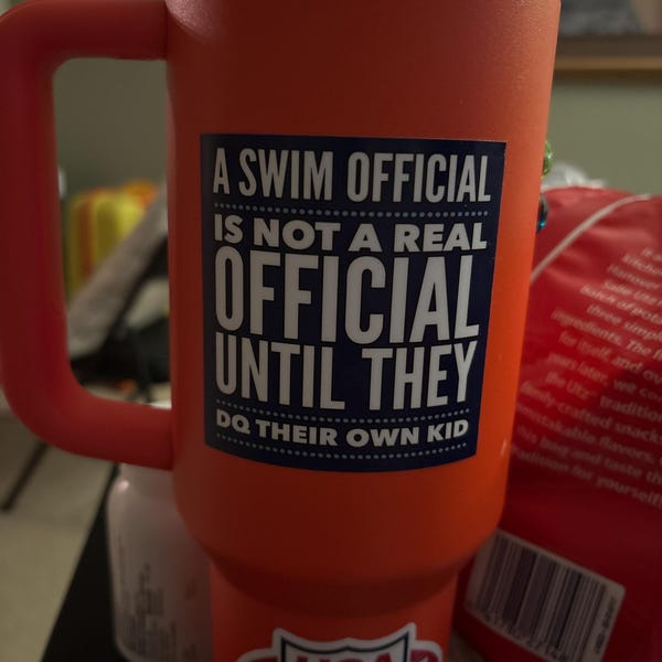 Vinyl Swim Sticker, Water Bottle Sticker, Swim Gift, Swim Team Gift, We ...