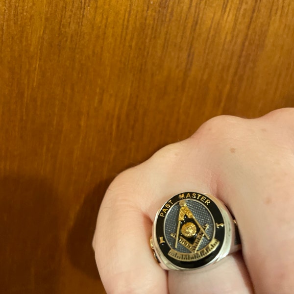 Past Master Ring Signet Ring Masonic Freemason Jewelry Master Mason ...
