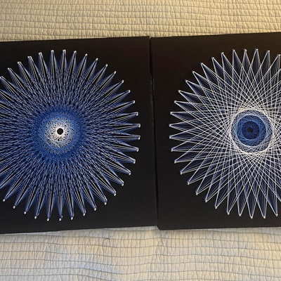 String Art Template With Instructions Traditional Sun Mandala - Etsy