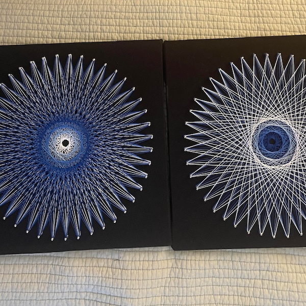 String Art Mandala - Toroid Sacred Geometry - Etsy