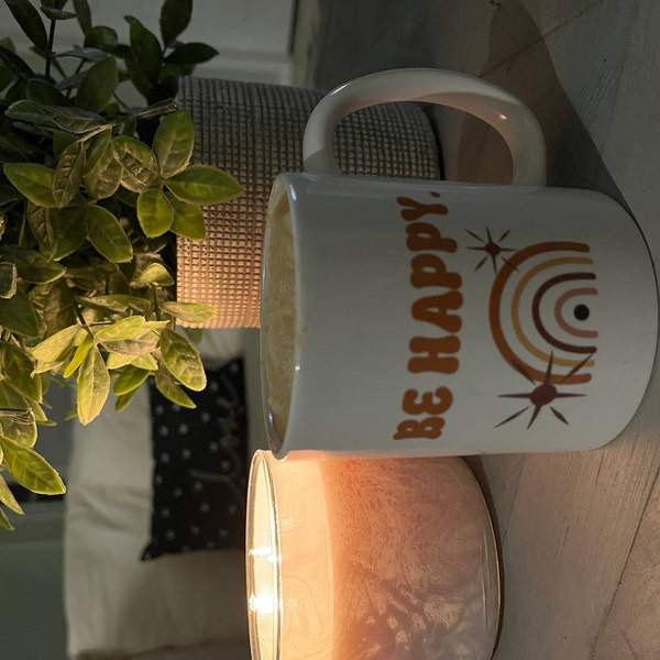 Be Happy Coffee Mug - Positive Affirmation, Feel Good Mug, Gift for Her ...