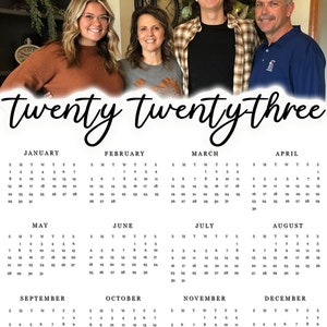 2024 Three Image Photo Calendar Template Psd File can Be Resized ...