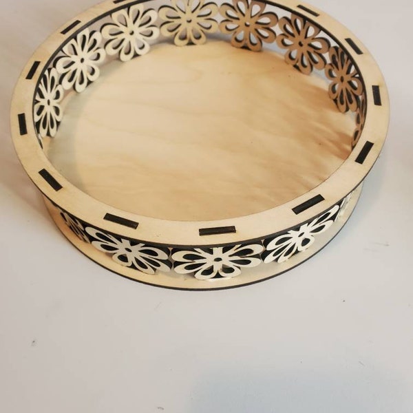 Decorative Round Box Svg Files, Vector Files for Wood Laser Cutting - Etsy