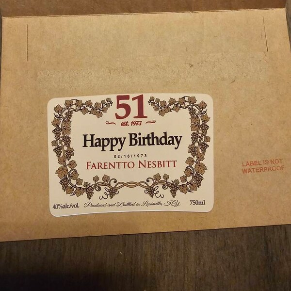 PRINTABLE Patron Label 375ML, Custom Patron Label, Tequila Custom Label ...