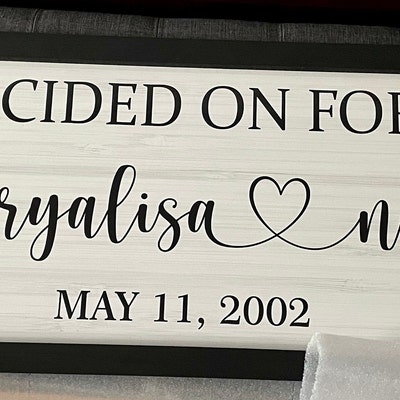 Master Bedroom Wall Decor Over the Bed Sign-personalized Wedding Gift ...
