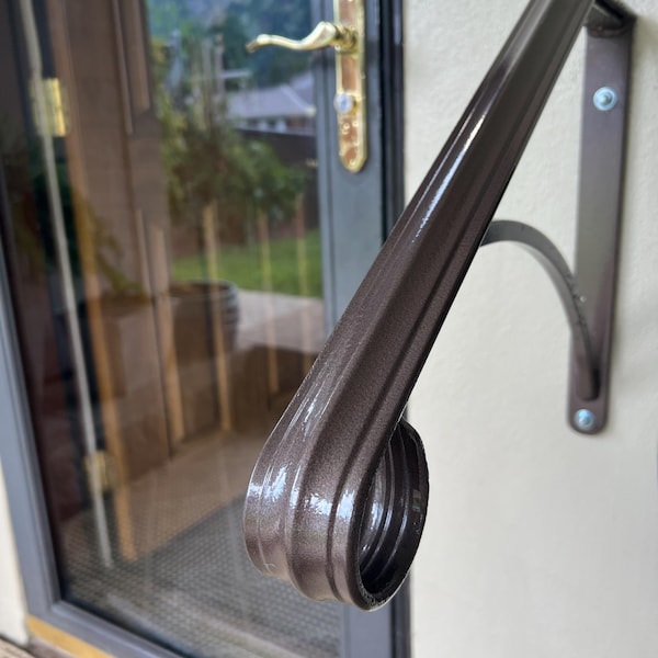 Grab Rail Heavy Duty Steel Ornamental Easy Install With Hardware Paint ...