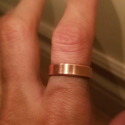 Cold Forged Copper Ring With Texture - Etsy Canada