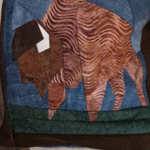 Buffalo Paper Pieced Block Pattern in PDF - Etsy