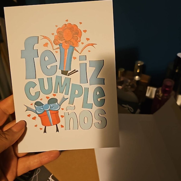 Feliz Cumpleaños. Surprise! Spanish Birthday Card. Happy Birthday-feliz ...