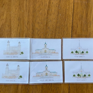 Custom LDS Temple Recommend Holder - Etsy