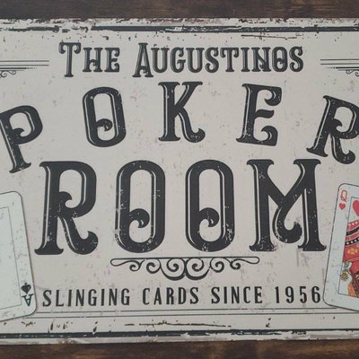 Personalized Poker Room Durable Metal Sign 8 X 12 or 12 X 18 Use Indoor ...