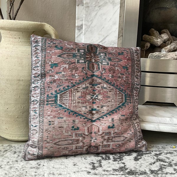 Geometric Ottoman Bench 18x48, Blue Moroccan Rug Upholstered Bench ...