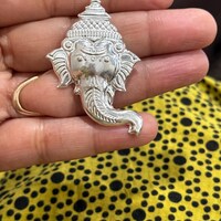 Silver Varamahalakshmi Amman Face-shiny Finish- Pure Silver Pooja Items ...