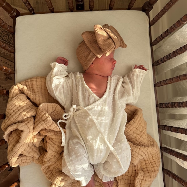 Gender Neutral Baby Muslin Kimono,newborn Coming Home Outfit,newborn ...