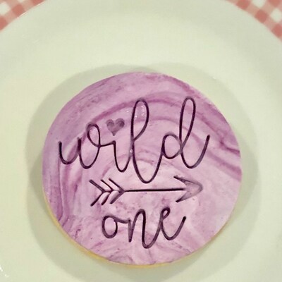 Wild One Cookie Fondant Embosser Stamp and Cutter Birthday Party - Etsy ...