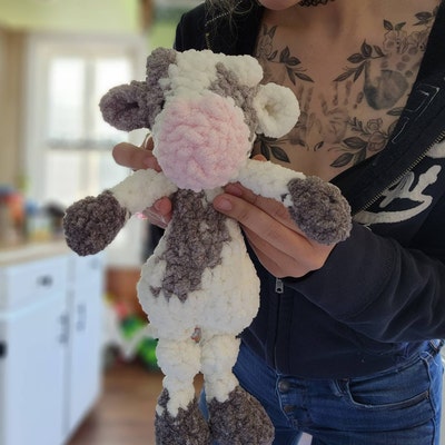 MINI Clemmie Cow Knotted Lovey Crochet Cow PATTERN - Etsy
