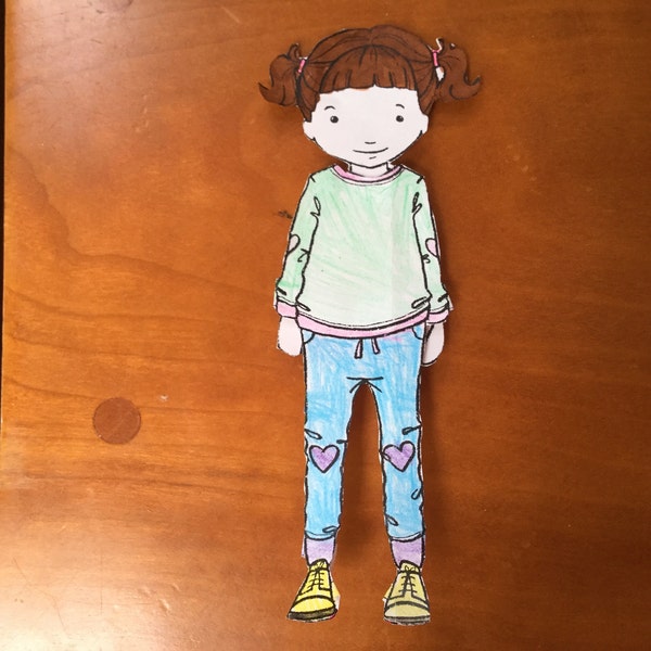 Paper Doll Printable | EVIE MINI GIRL| Craft Kit | Birthday Party ...