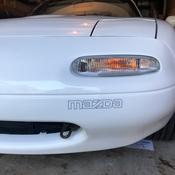 Mazda Miata Front Bumper Logo; Like OEM Decal, Vintage Styles Available ...