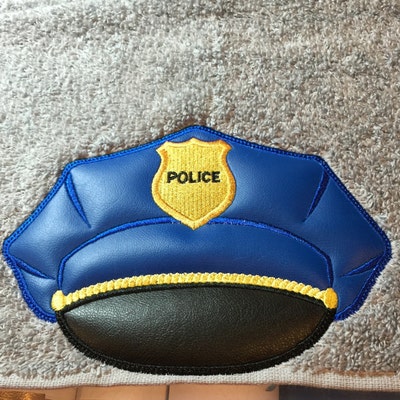 Police Hat APPLIQUE Embroidery Design great for Hooded Towels and ...