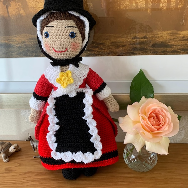 Gwen the Welsh Doll - Crochet Amigurumi Pattern - Wales Traditional ...