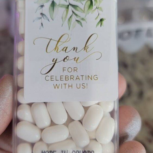 Mint to Be Tic Tac Stickers - Wedding Favor Sticker - Tic Tac Labels ...