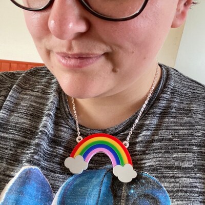 Rainbow Necklace, Rainbow, Necklace, Pride Necklace, Gay Pride Necklace ...