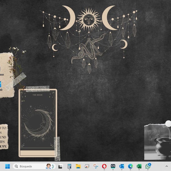 NIGHT VIBES Dark Mode Editable Desktop Wallpaper Organizer With 115 ...