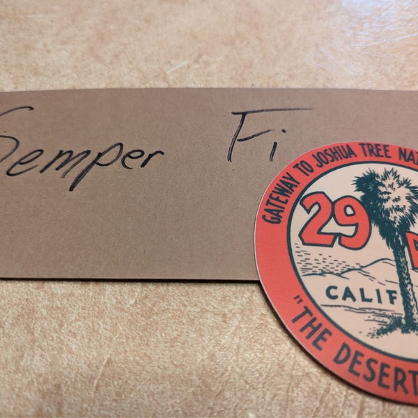 Vintage Style 29 Palms CA California National Park USMC US Marine Corp ...