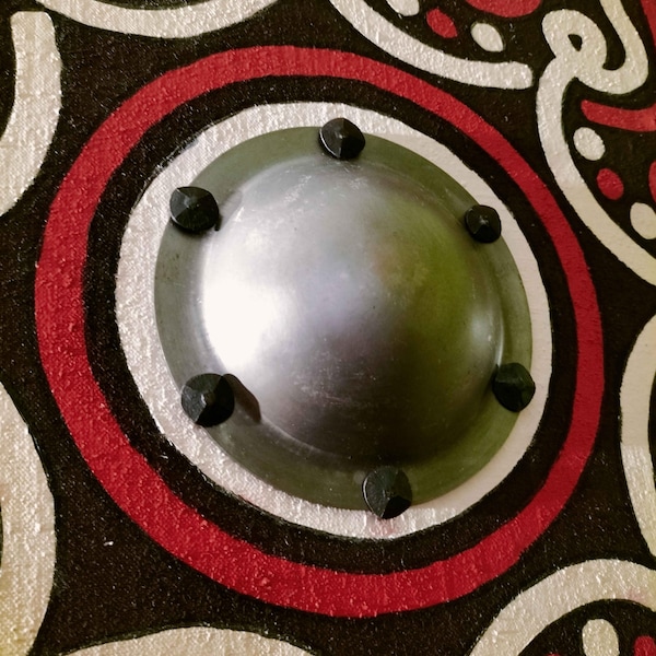 Steel, Wood and Leather Imperial Light Shield Replica Roman Norse ...