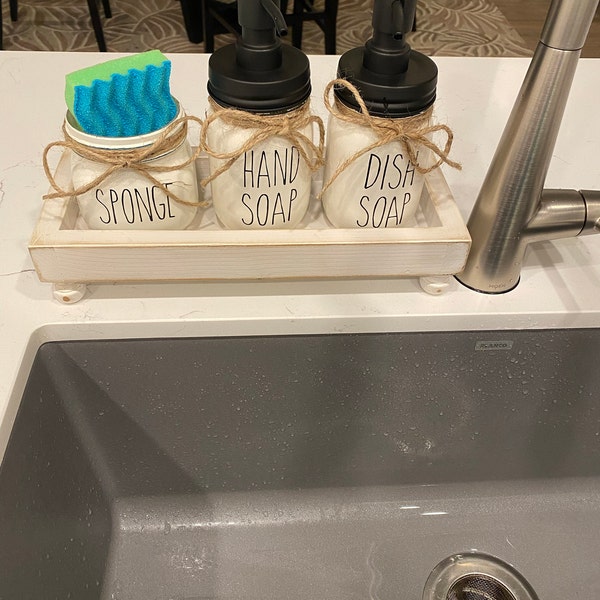 Farmhouse Kitchen Decor Dunn Style Dish Soap Dispenser, Hand Soap ...