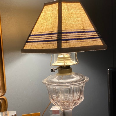 Grandma Moses Bridge Lamp Shade Lampshade Threads Onto Floor - Etsy