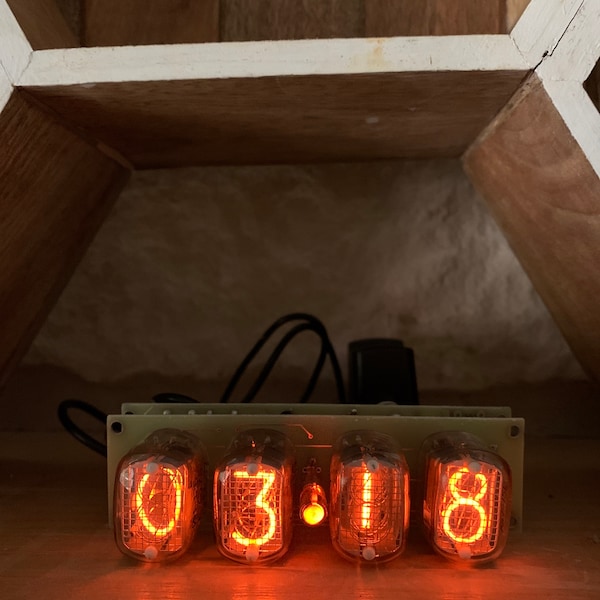 Nixie Tube Clock in 12 Amber ,fallout Style,vintage,steampunk ...