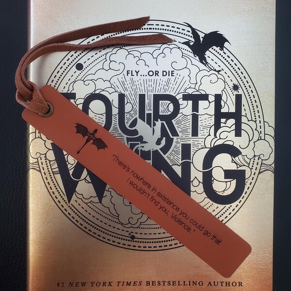 Engraved Leather Bookmark, 3rd Anniversary Bookmark Custom Handwritten ...