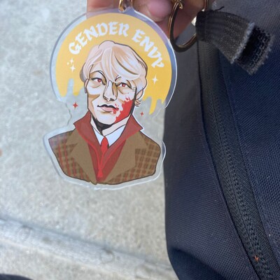 Hannibal Lecter 'gender Envy' Acrylic Charm Keychain - Etsy