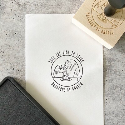 Custom Rubber Stamp 3x3 Inches Logo Stamp, Wedding Stamp, Business ...