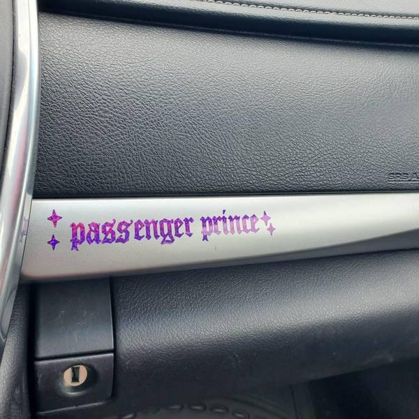 Passenger Prince Vinyl Decal | Car Window Rearview Mirror Bumper ...