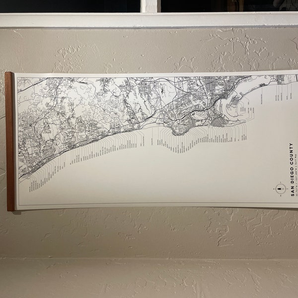 Southern California Surf Map - Etsy