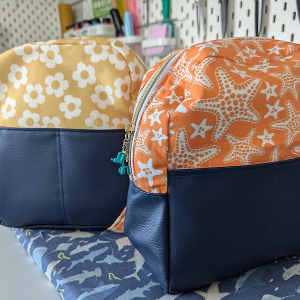 Mini Backpack Sewing Pattern, Cute Small Backpack, Unisex Backpack ...