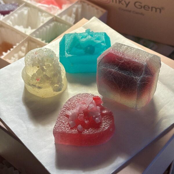 Edible Treasure Box, Kohakutou Candy Box, Crystal Candy, Edible Gem ...