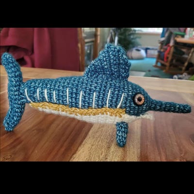 PATTERN: Monty the Marlin Pattern Amigurumi Marlin Pattern Crocheted ...