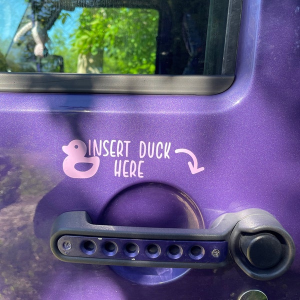Insert Duck Here Vinyl Decal, Yeti Decal, Duck Decal, Vinyl Car Decal ...