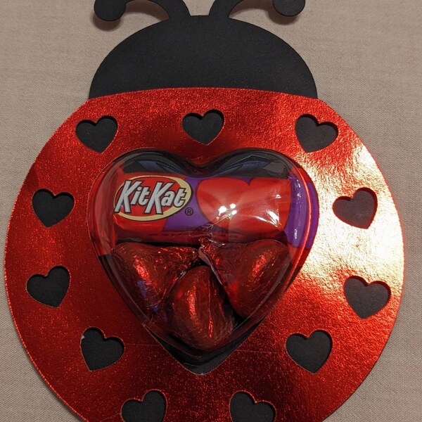 Ladybug Candy Holder, Valentine;s Day Candy Dome Svg, Valentines Day ...