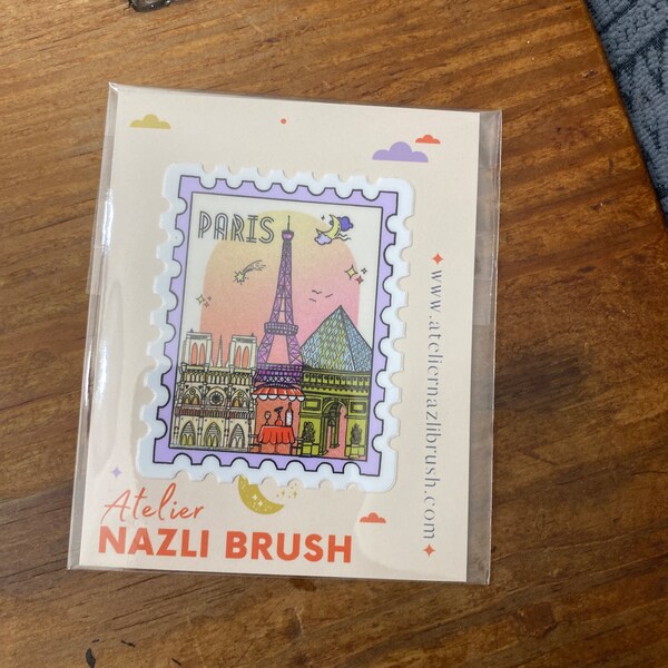 PARIS Sticker, Paris France Sticker, Paris Skyline Vinyl Sticker ...