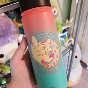 Chomp Club Wolf Vinyl Sticker - Etsy