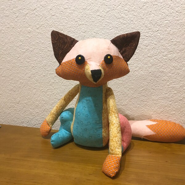 Fox Softie PDF Sewing Pattern, Francie the Fox Stuffed Animal Pattern ...
